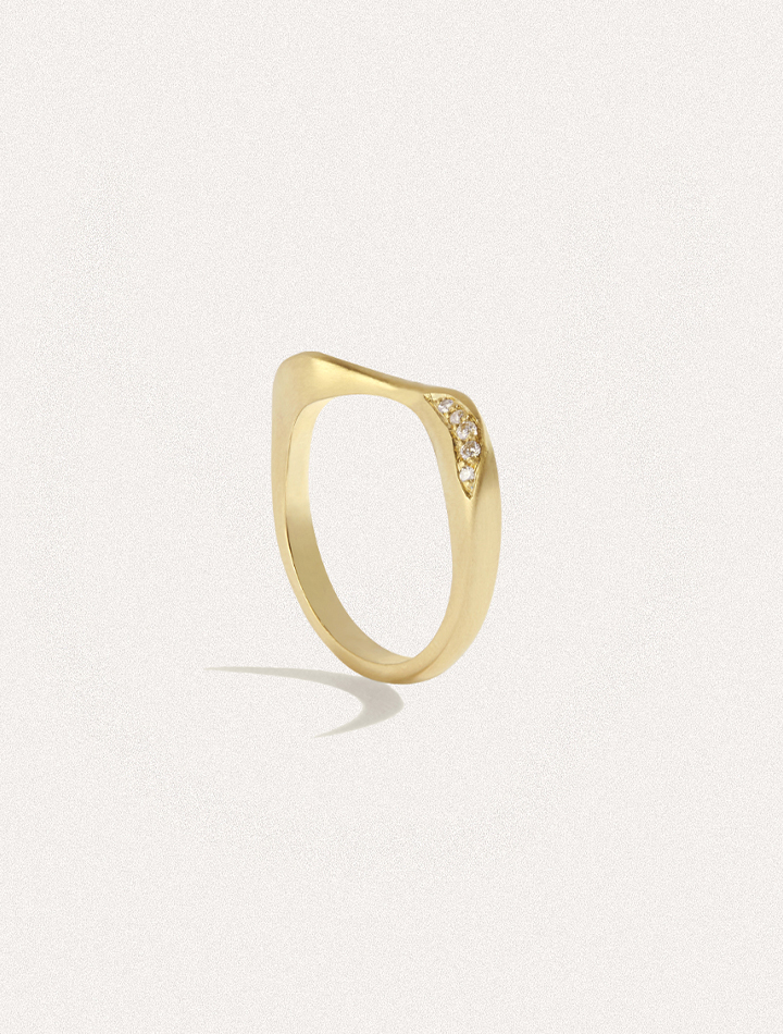 La Seine Yellow Gold Ring - Adriana Chede | Rêve En Vert